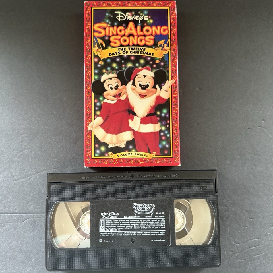 Disney's Sing Along Songs - Volume 12, The Twelve Days of Christmas VHS ...