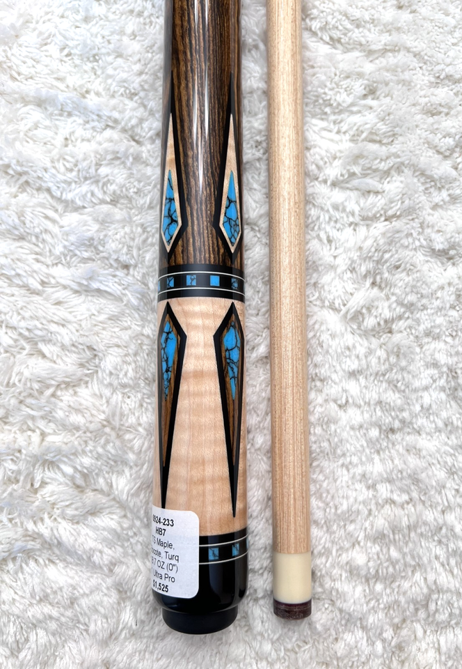 Jacoby Pool Cue w/ 12.75mm Ultra Pro Shaft (HB7) FREE HARD CASE & JOINT ...