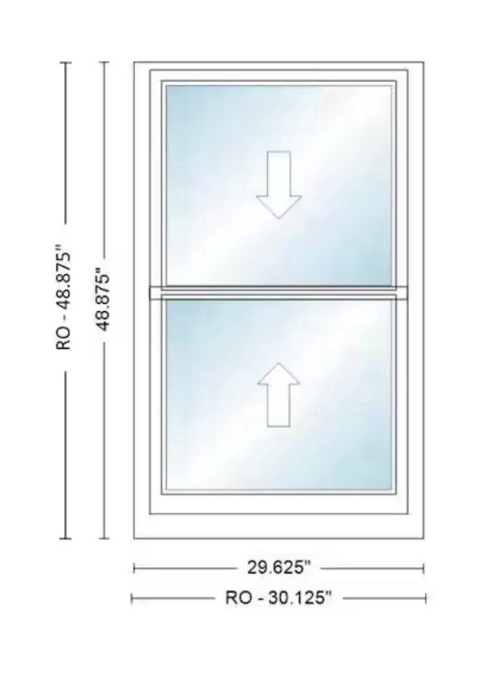12 New Andersen 400 Series 48 7/8" x 29 5/8" Clad Wood Double Hung ...