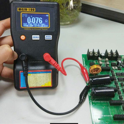 Digital Auto Ranging Electrolytic Capacitor ESR Meter Instrument MESR ...