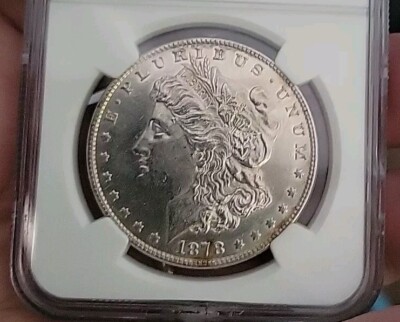 1878 7TF HOT-50 VAM-79 DISCONNECTED LEAF MORGAN NGC UNC Details ...