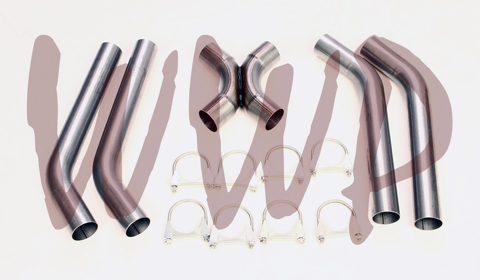 Stainless Steel SS409 Universal Crossover X-Pipe Exhaust System Kit 2. ...