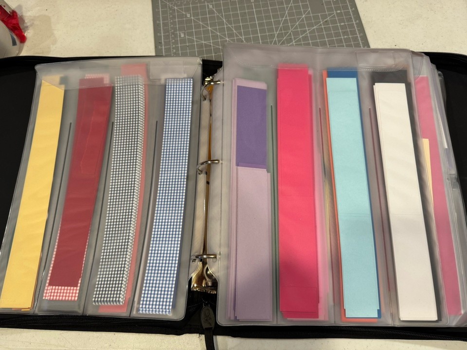 Creative Memories zippered sticker organizer binder w/12 inserts 100s ...