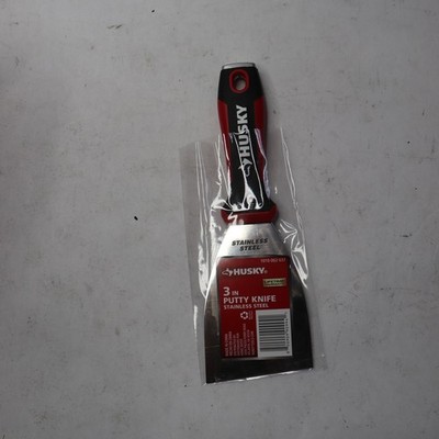 Husky 3 in. Putty Knife with Flexible Stainless Steel Blade | eBay