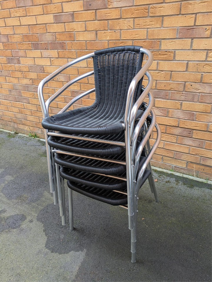 Collection in Hook (N. Hants) 5 Outdoor Garden Chairs Rattan Effect ...