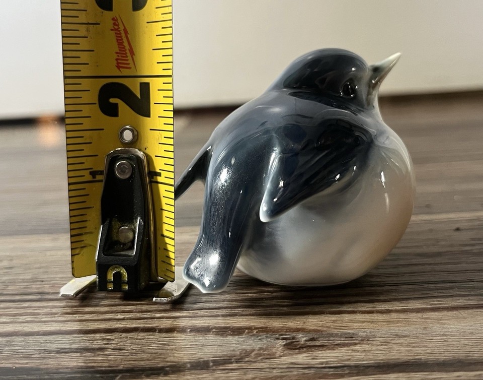 Vntg Bone China Small Mini Blue Jay Bird Figurine Elegant Mama Bird ...