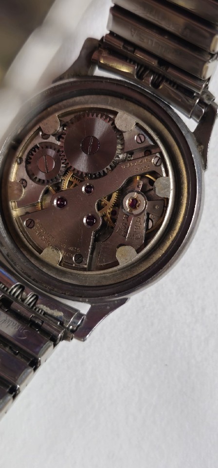 Vintage Enicar Sport Incabloc Military Style Running Strong Hand Lume ...