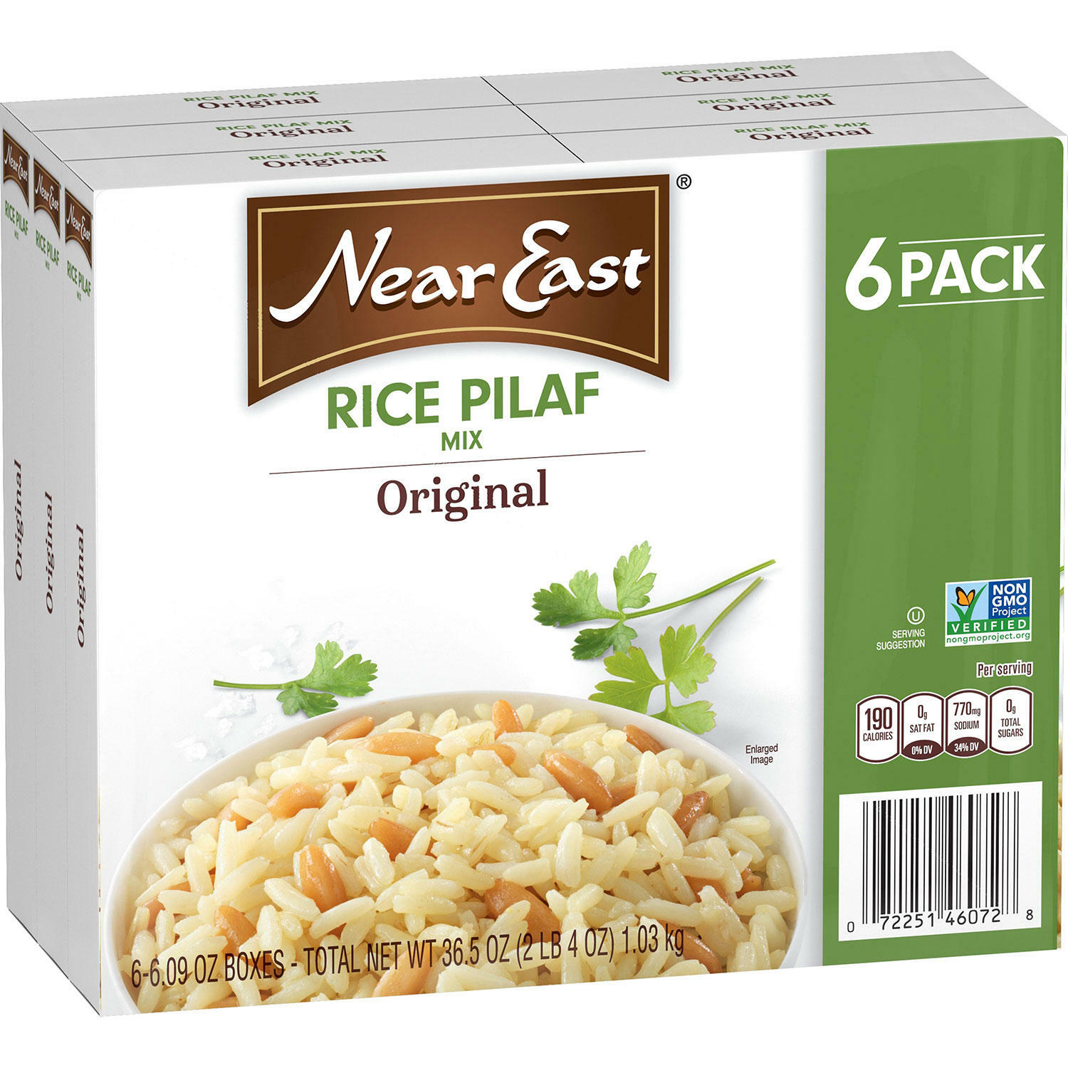 6 Packs Near East Rice Pilaf 6.9 oz. Box Quick Cooking Fast Spice Herbs ...