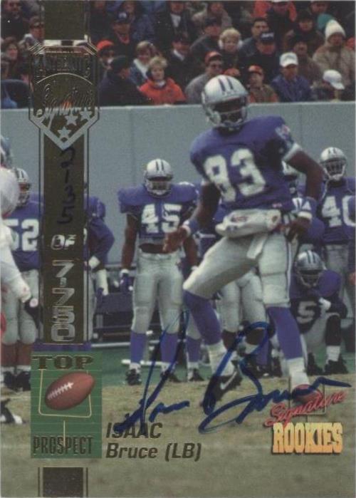 1994 Signature Rookies - Isaac Bruce #10 Authentic Signatures /7750 (AU ...