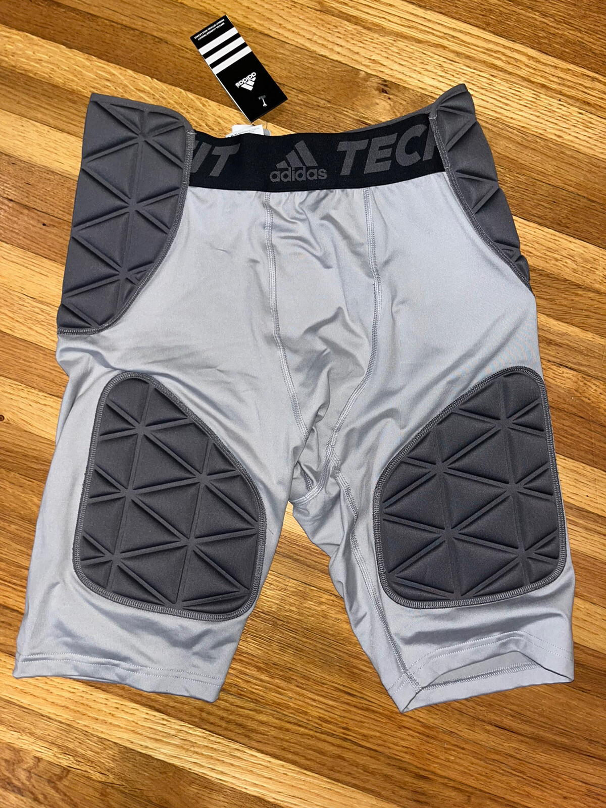 Adidas TechFit Climalite Padded Compression Shorts Football Gray Size ...