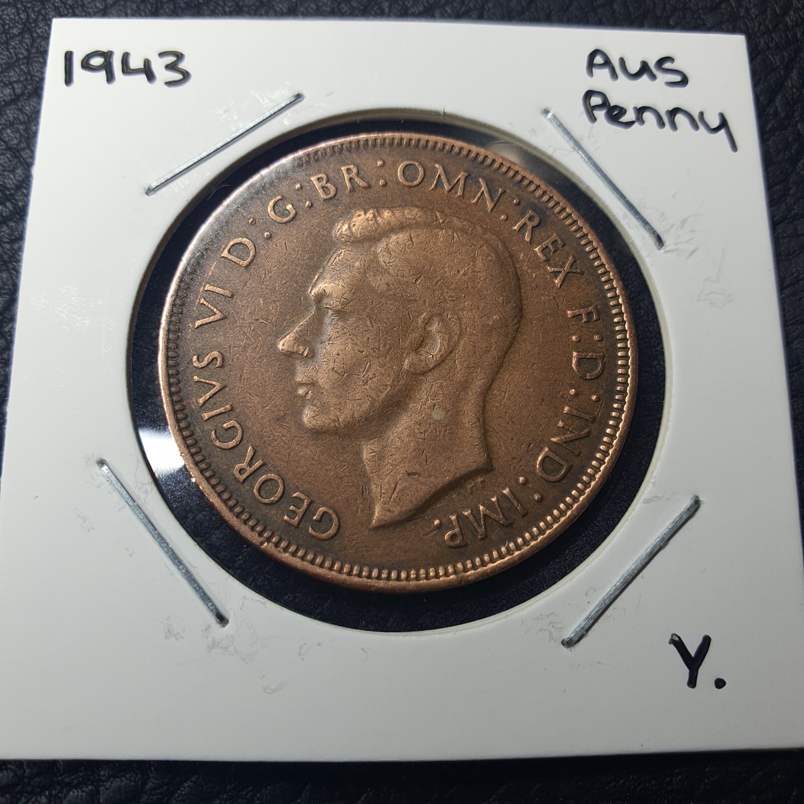 1943 AUSTRALIA ONE PENNY KING GEORGE VI Y. AS PICTURED | eBay