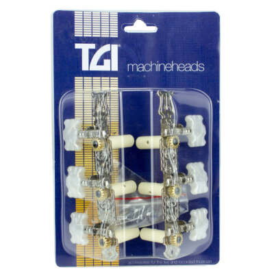 TGI Replacement Classical Guitar Machine Heads - 3 per side - Nickel | eBay