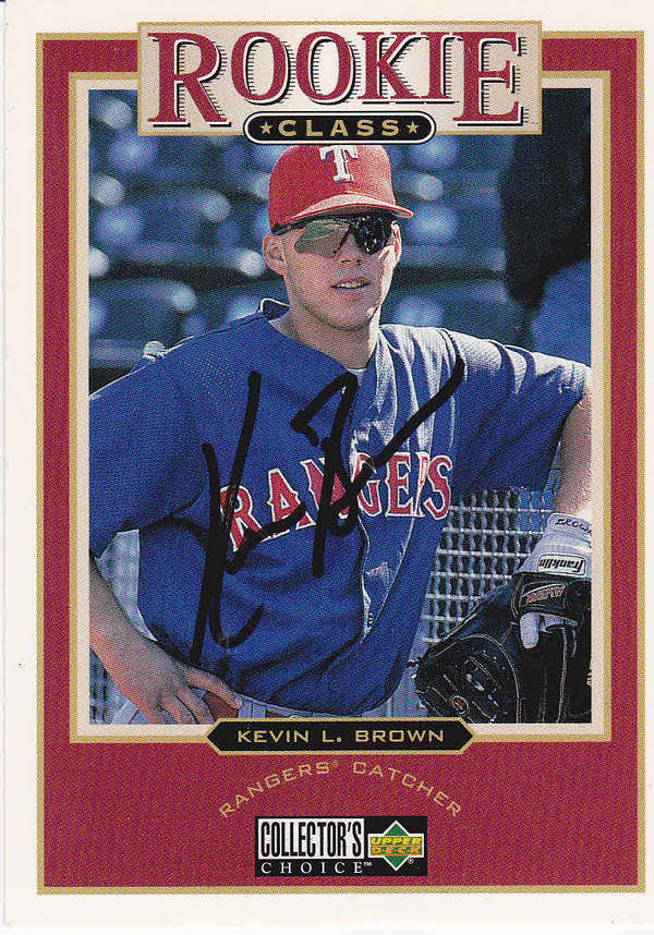 KEVIN BROWN SIGNED 97 UD COLLECTORS CHOICE BASEBALL CARD RANGERS | eBay