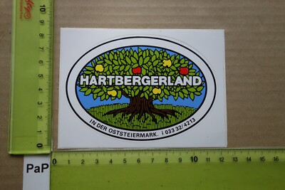 Alter Aufkleber Reise Skigebiet Österreich Steiermark HARTBERGERLAND ...