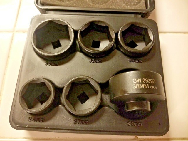Gear Wrench GearWrench 6 PC Oil Filter Canister Socket Set 41890 for ...