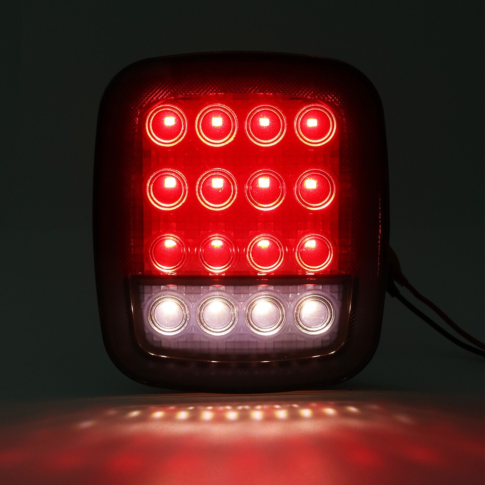 7inch LED Headlights + Tail Lights Set Combo 4X For Jeep Wrangler TJ ...
