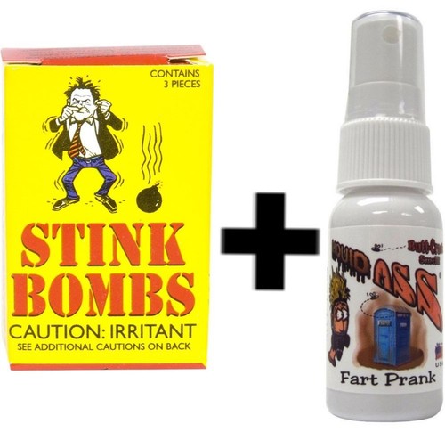 1 LIQUID ASS ® SPRAY BOTTLE + 3 GLASS STINK BOMBS | eBay