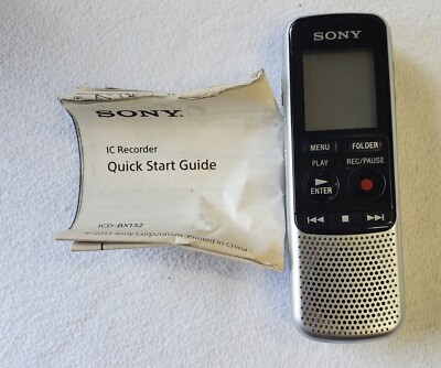 Sony IC Recorder ICD-BX132 & Manual B42 | eBay