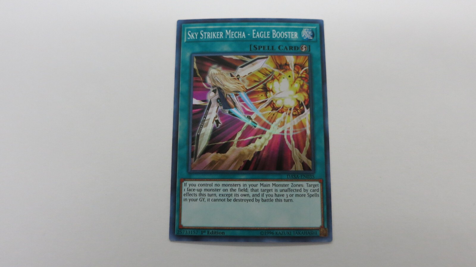 SKY STRIKER MECHA EAGLE BOOSTER 1ST ED DASA-EN035 SUPER YUGIOH PACK ...