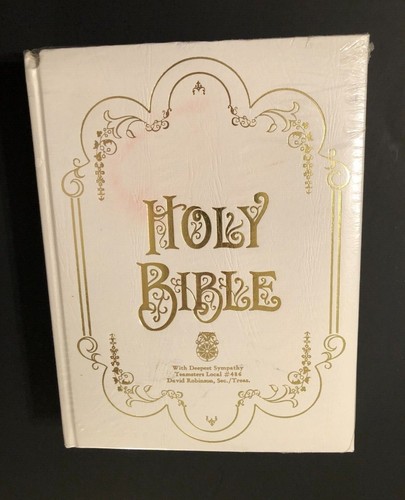 Holy Bible King James Version Family Record Edition Teamster Local 486 ...
