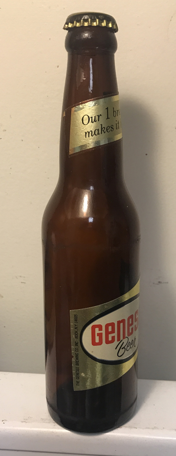 Vintage 1970’s Genesee Beer Bottle Glass w/ Cap By Genesee Brewing ...