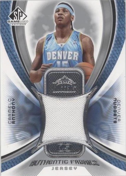 2005-06 SP Game Used Edition - Authentic Fabrics #AF-CA Carmelo Anthony ...