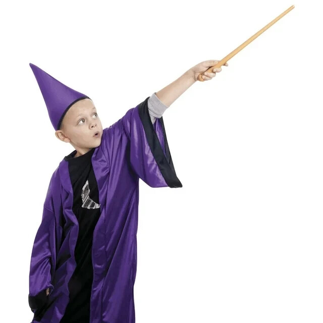 Toysmith Magic Wand WIzard Witch Toy 14-Inch Flashing Light & Sound New ...