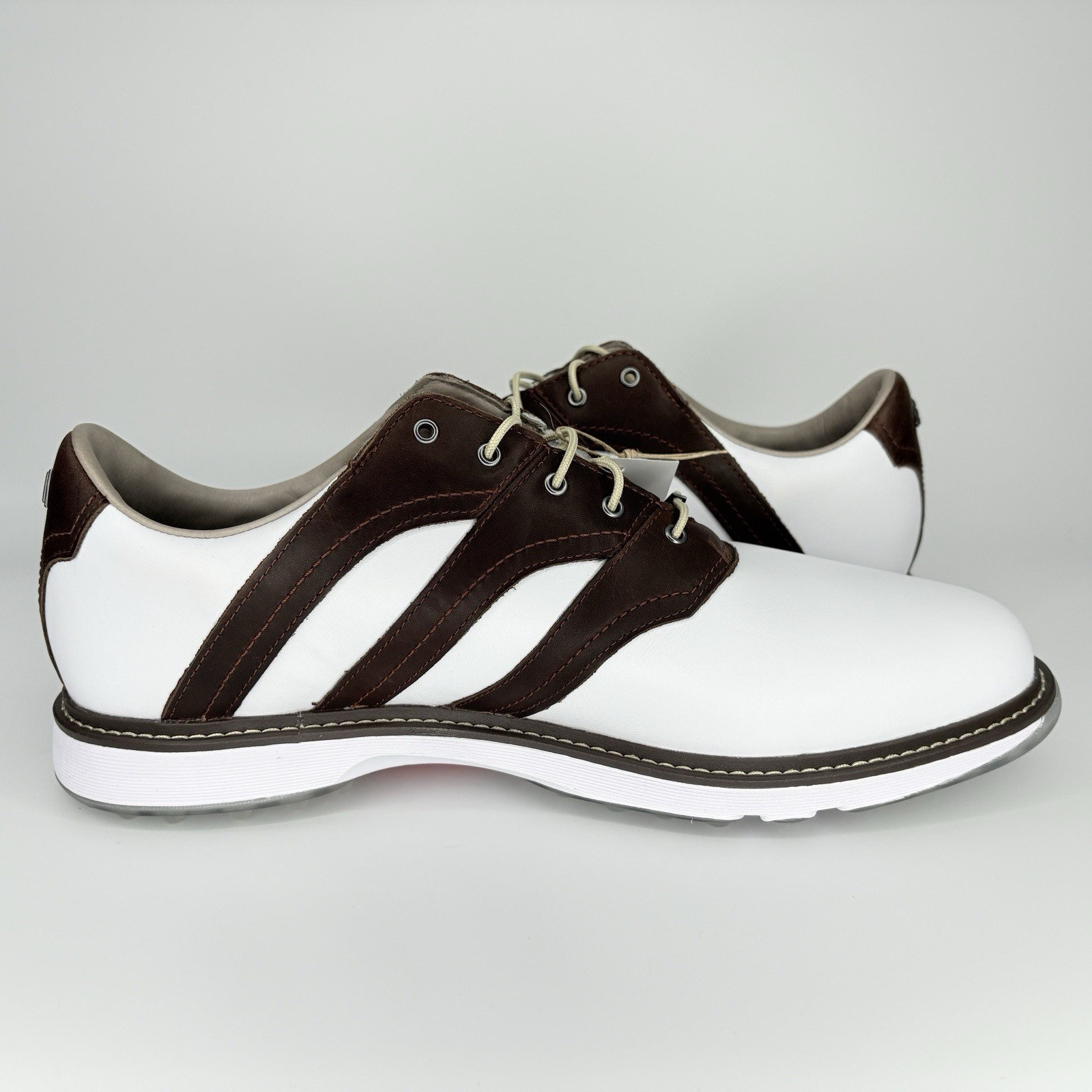 Adidas MC Z-Traxion White Brown Spikeless Golf Shoes Men’s 13 IG0910 | eBay
