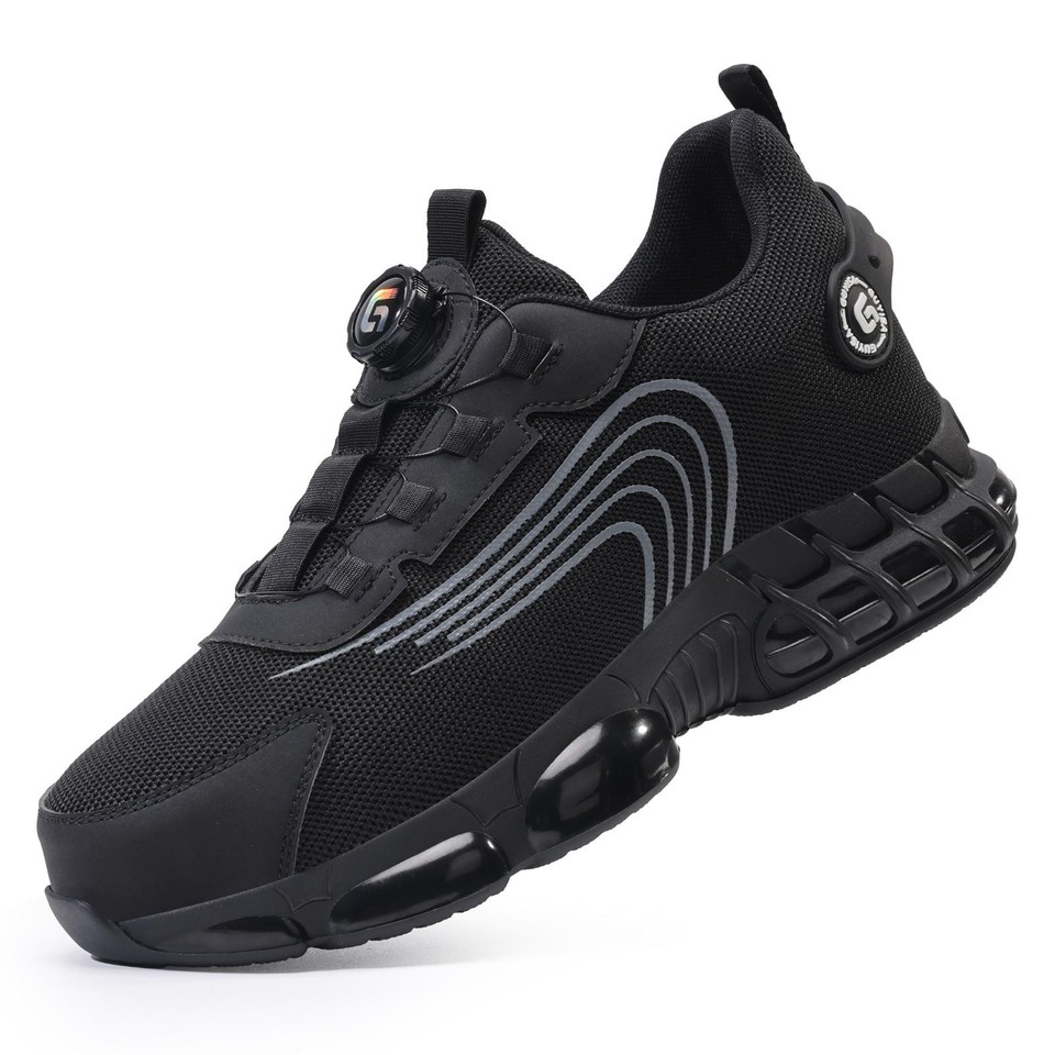 Men Steel Toe Cap Trainers Work Boots Safety Shoes Hiking Cushioning ...