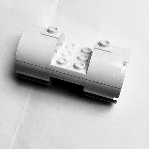 Lego White cylinder 30360 3x6x2 x1 piece | eBay