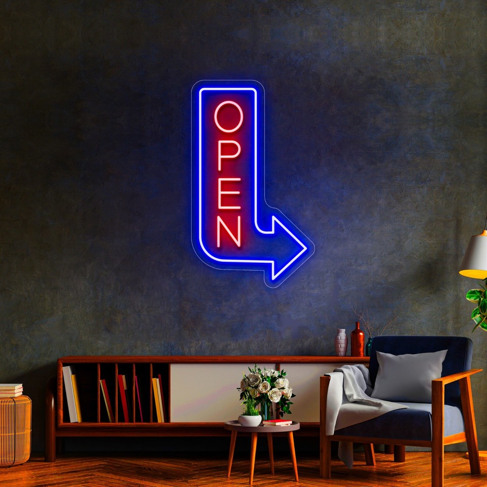 Open Neon Sign Outdoor Ads, Led Business Open Sign, Custom Neon For ...