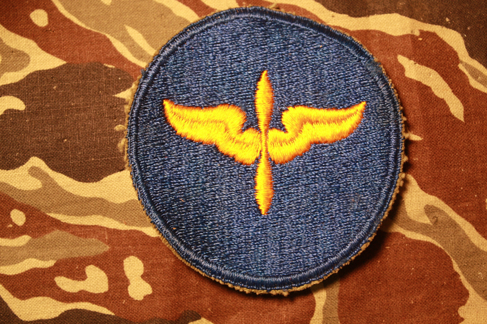 original WWII US Army Aviation Cadet Patch Army Air Corps pre-USAF blue ...