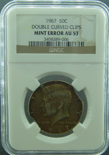 1967 D 50c Double Curve Clip AU53 Lot Z008 | eBay