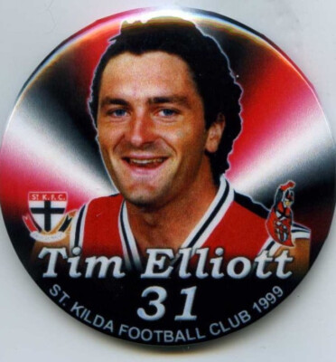 1999 Player Badge Tim Elliott (St Kilda) | eBay Australia