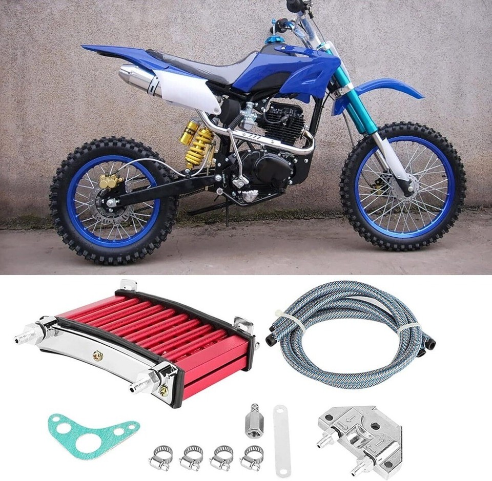 Red Oil Cooler Cooling Radiator For 125cc 140cc 150cc Motor Dirt Pit ...