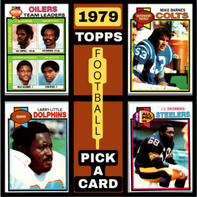 1979 Topps NFL Football Cards - Pick A Card - BUY2GET4FREE! | eBay
