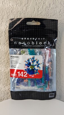 Nanoblock Peacock Mini Blocks Puzzle 140 Pieces NBC_142 NEW Unopened | eBay