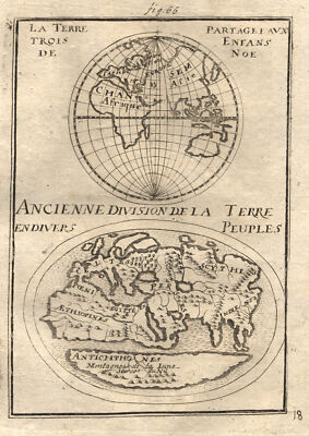 Mapa Mundial 2 Mapas En 1 Hoja Original | eBay