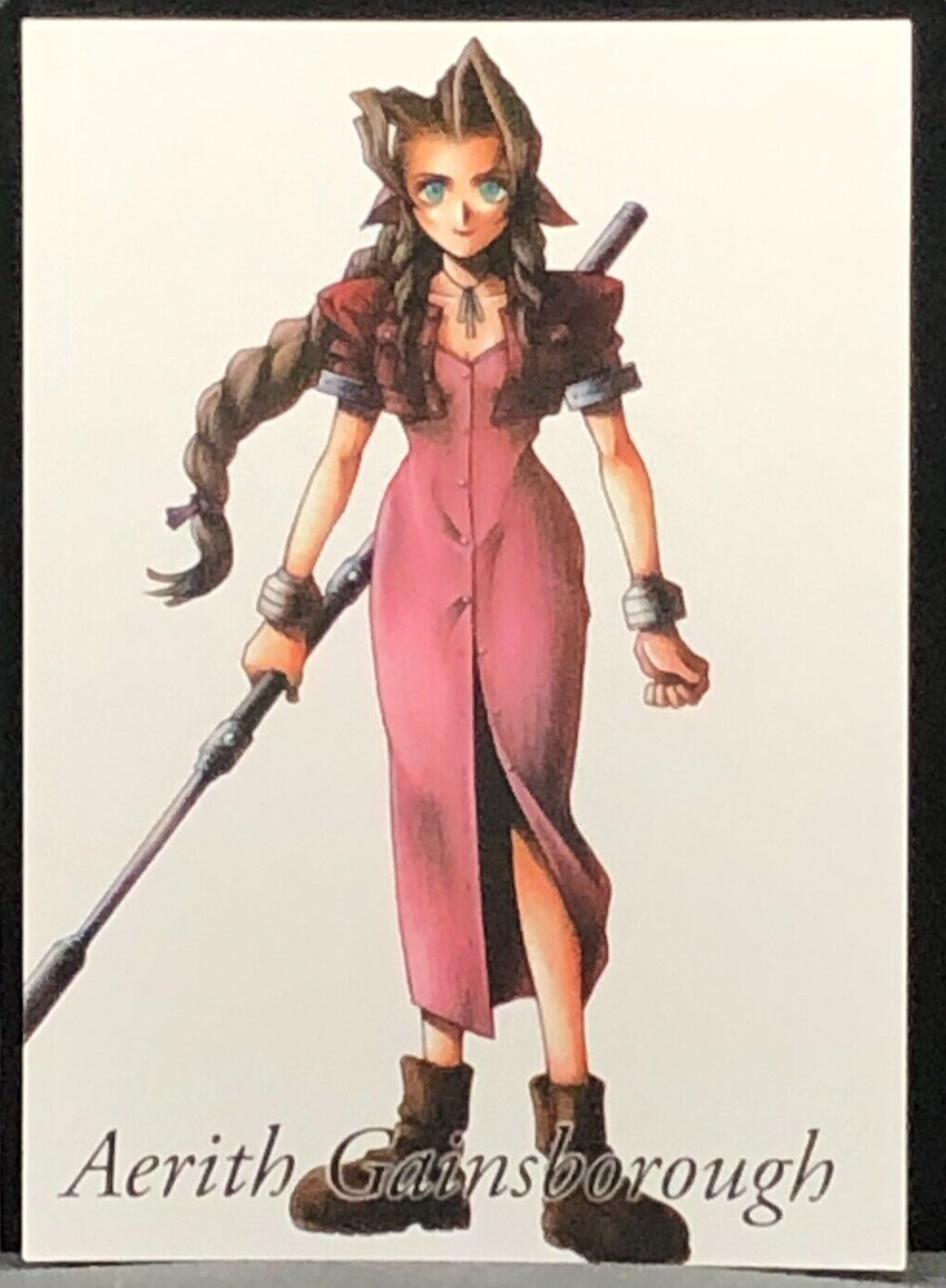 Aerith Gainsborough Final Fantasy VII Card TCG Japanese SQUARE ENIX #1 ...