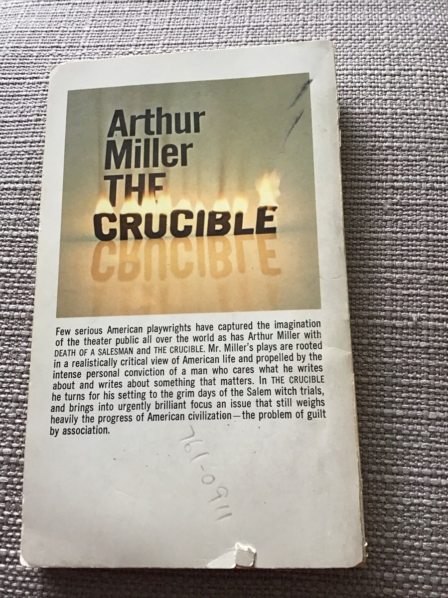 The Crucible Book Cover Arthur Miller