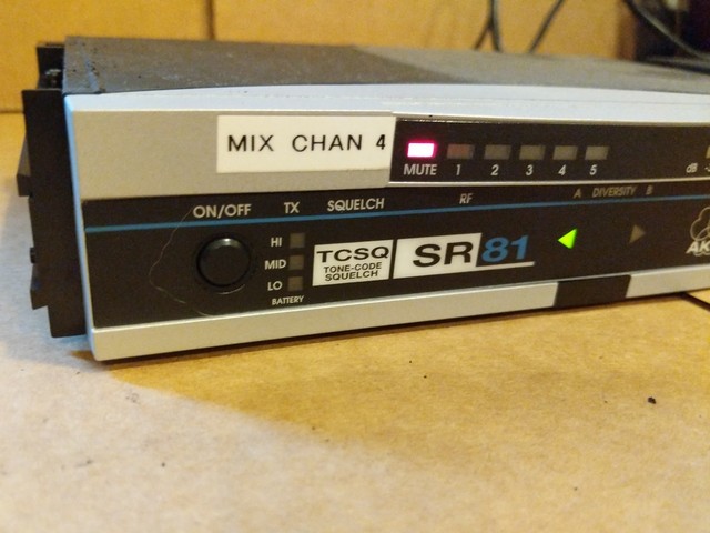 AKG SR81 Tone Control Squelch Wireless Microphone Receiver for sale ...