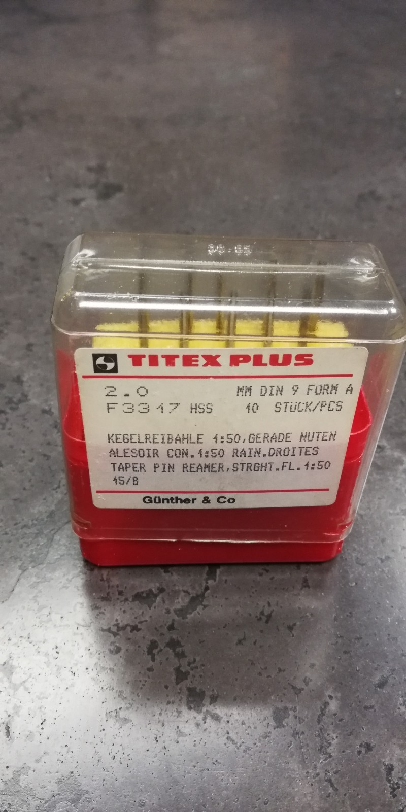 Titex Plus taper pin drill 2.0mm, DIN9 Form A,taper 1:50, F3317 High ...