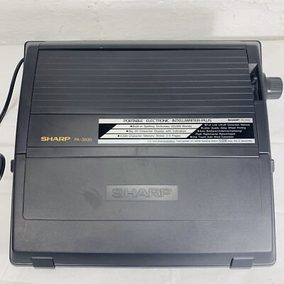 Sharp PA-3030 III Portable Electronic Intelliwriter Plus Electric ...
