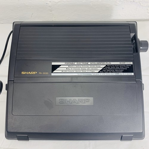 Sharp PA-3030 III Portable Electronic Intelliwriter Plus Electric ...
