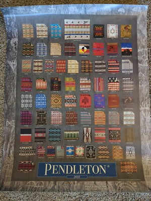 Large Pendleton Woolen Mills Store Display Poster - 2010 Blanket ...