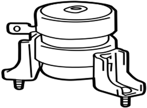 12361-28221 Toyota Insulator, engine mounting, front(for transverse ...