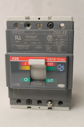 ABB SACE T2S-100 50A 3 Pole 480V Circuit Breaker Tmax | eBay