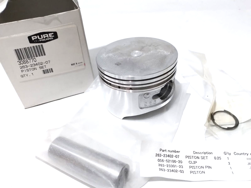 nos Genuine Polaris ATV RANGER TM SET,PISTON,.010 INCH/.25 MM O/S ...