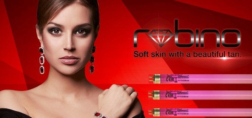 6 x 15W SUNBED SOLARIUM FACIAL TANNING LAMPS COLLATAN RUBINO TUBES 2.5% ...
