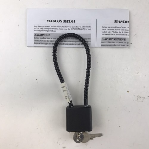 Mascon MCL01-P Firearms Gun Lock and 2 Keys New Open | eBay